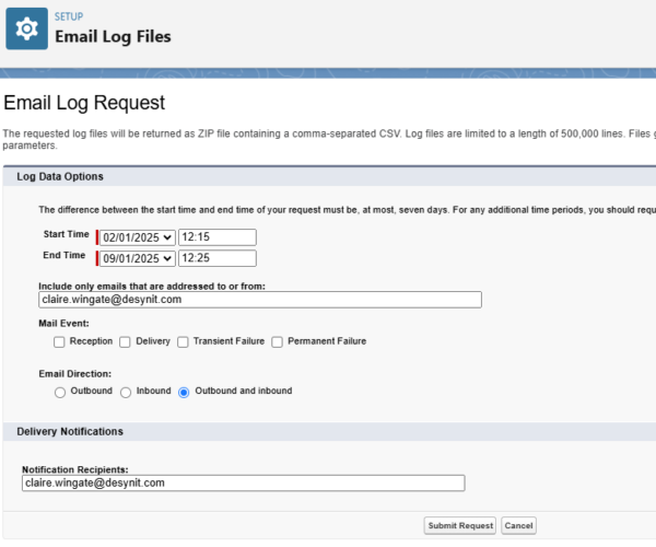 How To Use Salesforces Email Log Functionality To Monitor Emails To And From Salesforce • Desynit